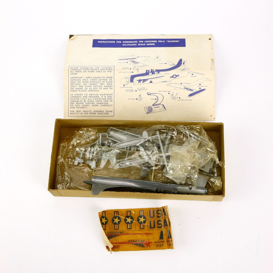 1955 Aurora Famous Fighters F-94C Starfire Model Kit | eBay