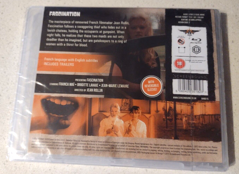 Fascination blu ray Reg B New & Sealed Jean Rollin | eBay