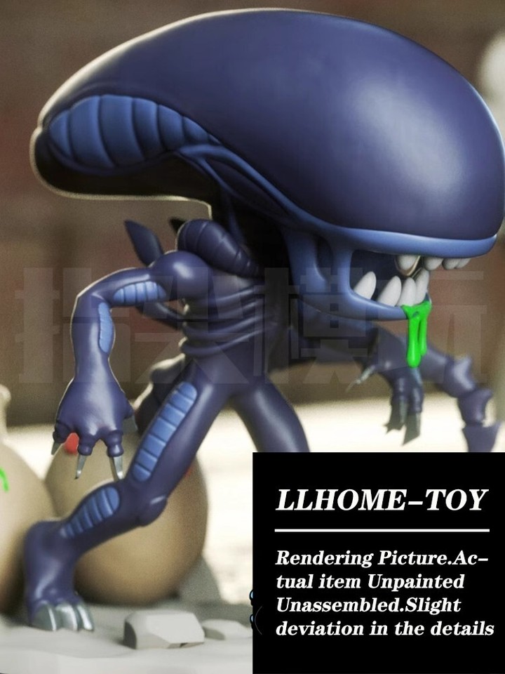 Anime movie Xenomorph Alien Q battle walking Resin 3D Print GK Kit ...