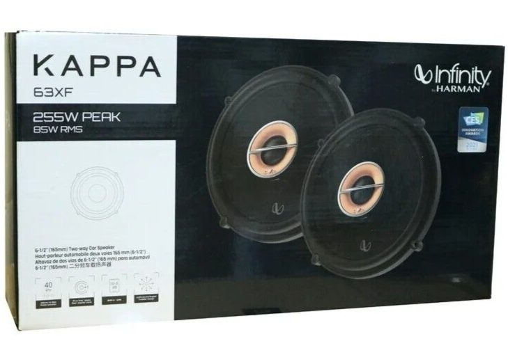 PAIR Infinity Kappa 63xf 255 Watt 6.5" Coaxial 2-Way Car Audio Speakers 6-1/2" 50667376956 | eBay
