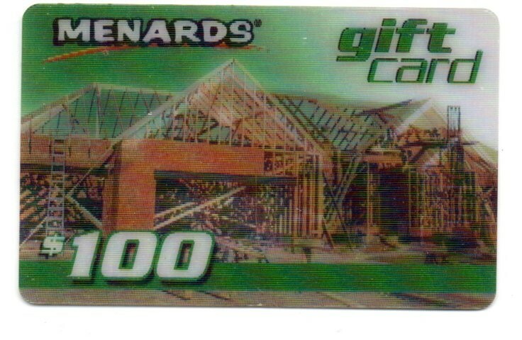 Menards Lenticular House Construction 100 Gift Card No $ Value ...
