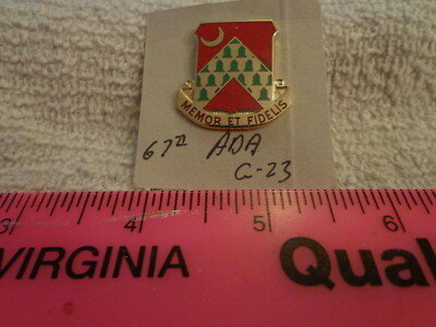 67th Air Defense Artillery G-23 Unit Crest, DI, DUI (DRAW#S17) | eBay