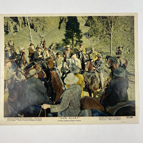 Vintage Photo Movie Still Gun Glory 1957 Crowd Scene Western Stewart ...