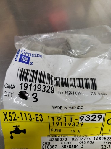 Genuine GM OEM Fuse Relay 19119329 / QTY 3 NOS | eBay