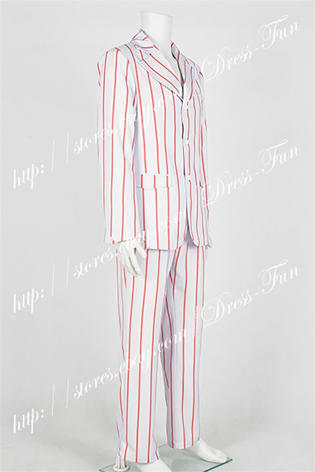 The Beatles Cosplay Costume Ringo Starr Red Stripes Suit Coat + Pants ...