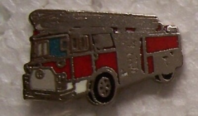 Hat Pin Rescue Police Fire Ladder Truck red NEW Lapel Pin Push Pin A | eBay