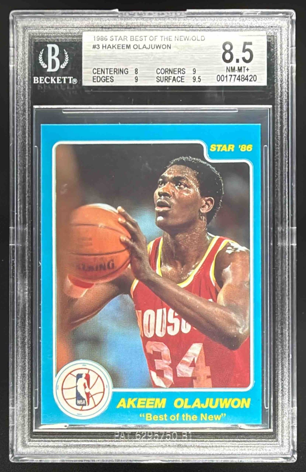 1986-87 Star Best of the New/Old Hakeem Olajuwon #NNO RC Houston ...