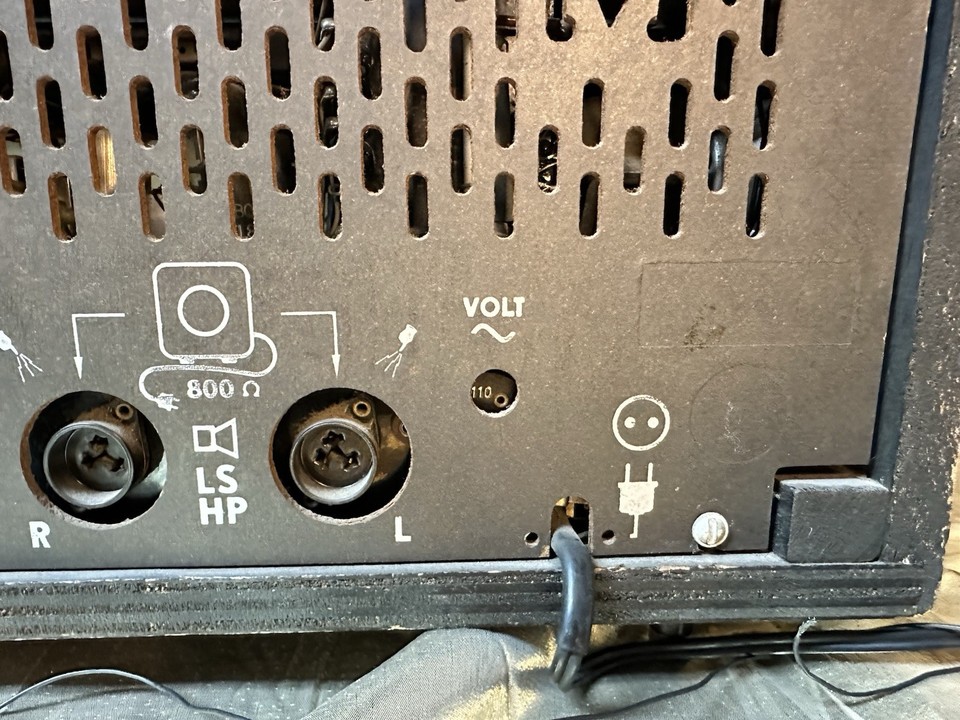 Vintage Working Table Top Stereo w/ tuning eye Philips B5X43A Made in ...