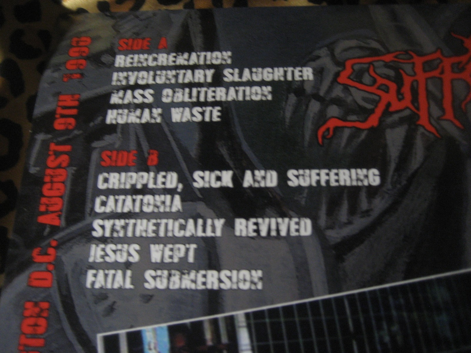 SUFFOCATION fatal submersion VINYL LP rottrevore pyrexia | eBay