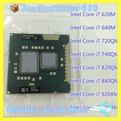 Intel Core i7 620M,i7 720QM,i7 640M,i7 740QM,i7 820QM,i7 840QM,i7 920XM ...
