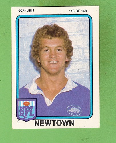 1981 NEWTOWN JETS SCANLENS RUGBY LEAGUE CARD #113 PHIL SIGSWORTH | eBay