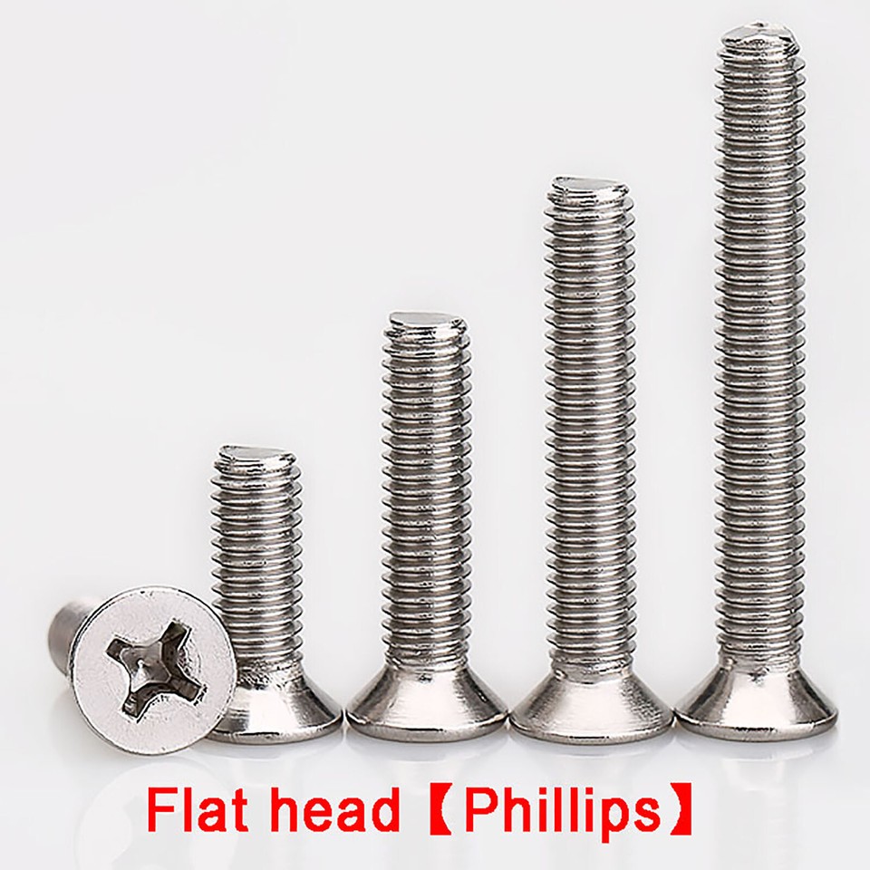 M5 Flat Head / Round Head / Socket Head Screws Phillips / Allen Key ...