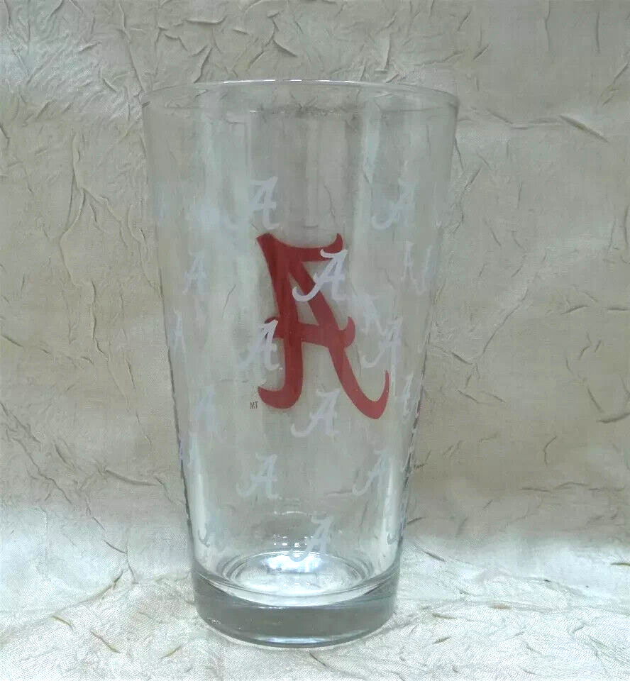 University Of Alabama Glass with A Logos | eBay