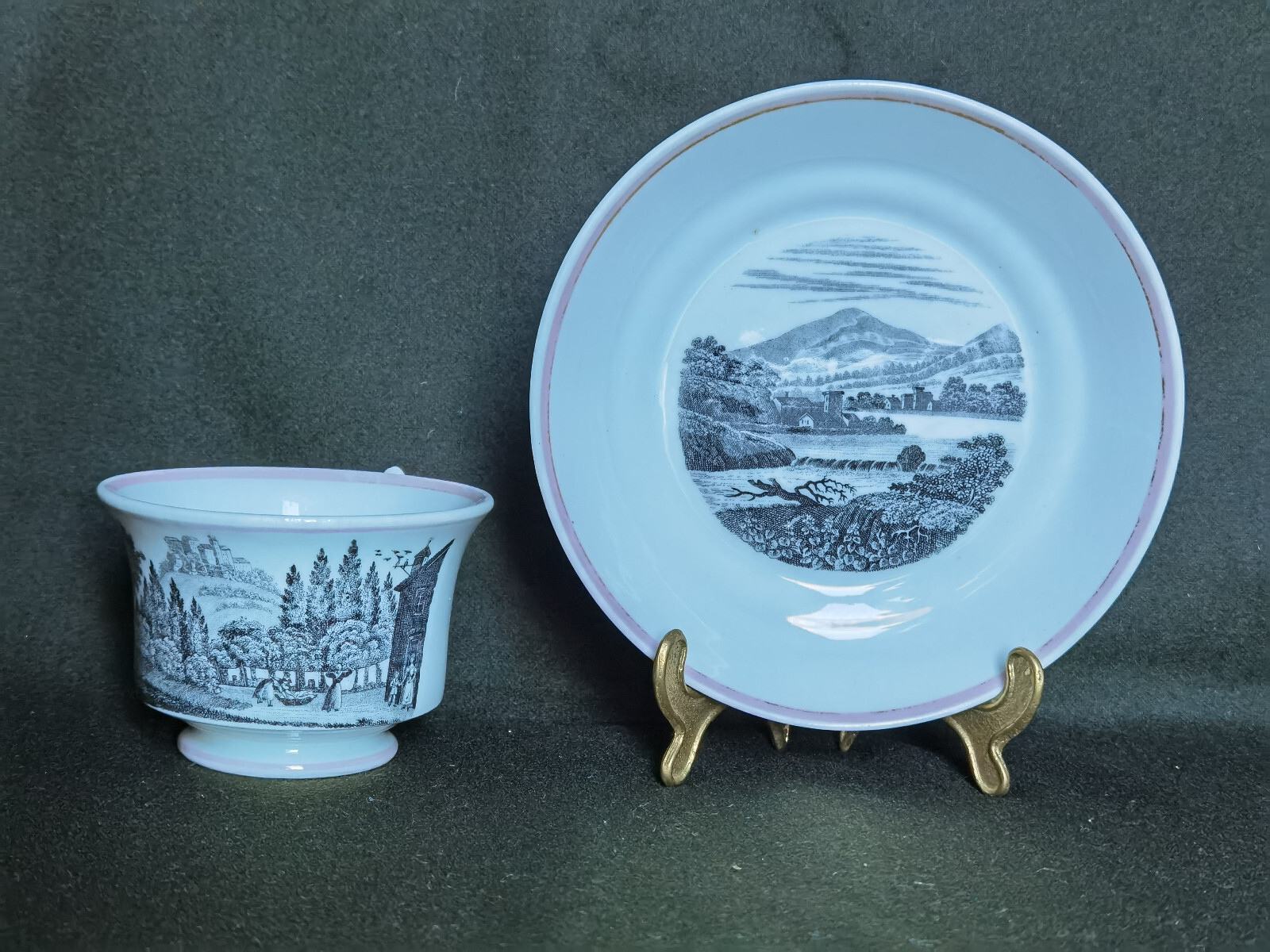 Rare Antique Lippert&Haas Schlaggenwald Porcelain Cup&Saucer ...