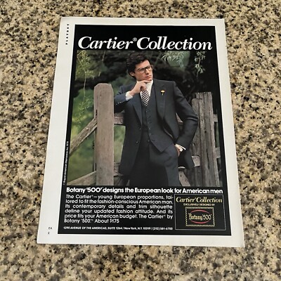 1979 Botany 500 Cartier Collection Suit Print Ad European Look For ...