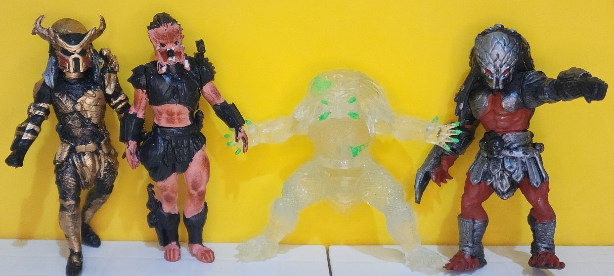 SET 4 FIGURINES BADLANDS PREDATOR DEK NJOHRR KWEI action figure 5" INCH ...