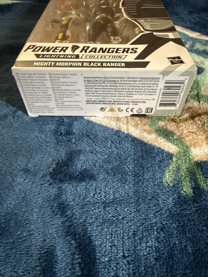 Power Rangers Lightning Collection Mighty Morphin Black Ranger (Zack ...
