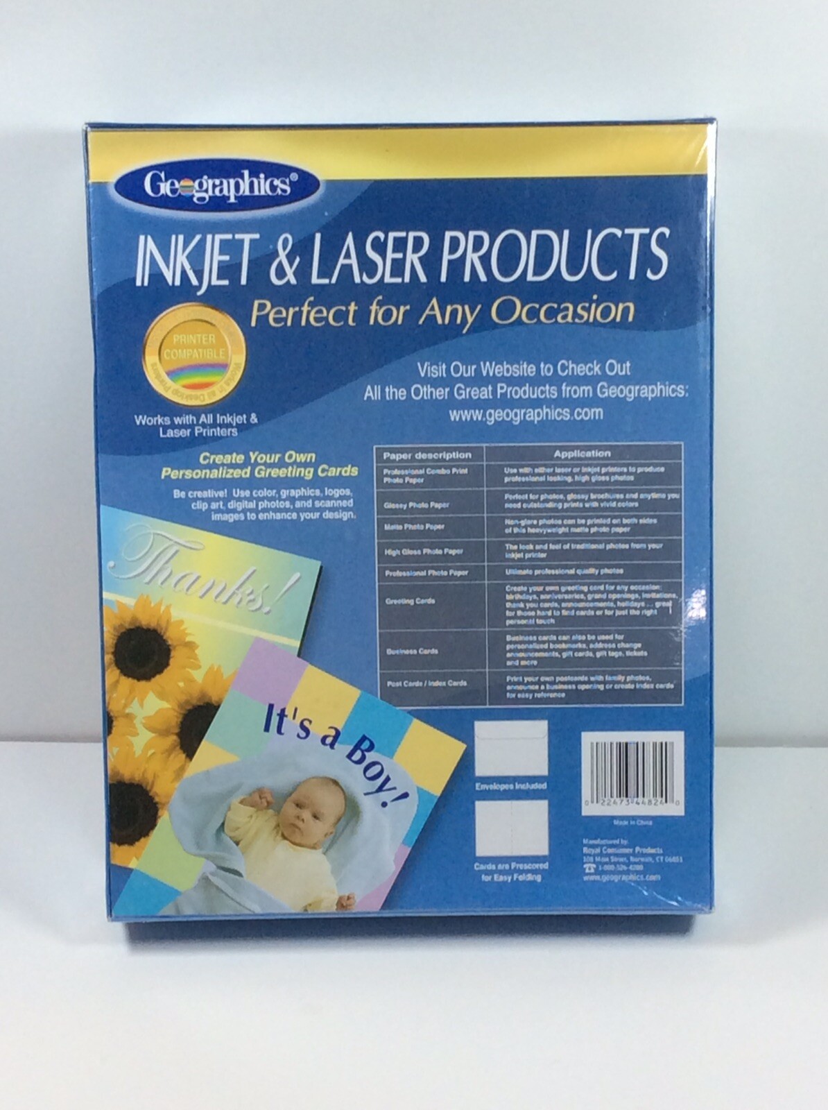 Create Your Own Greeting Cards For All Desktop Inkjet/Laser Printers ...