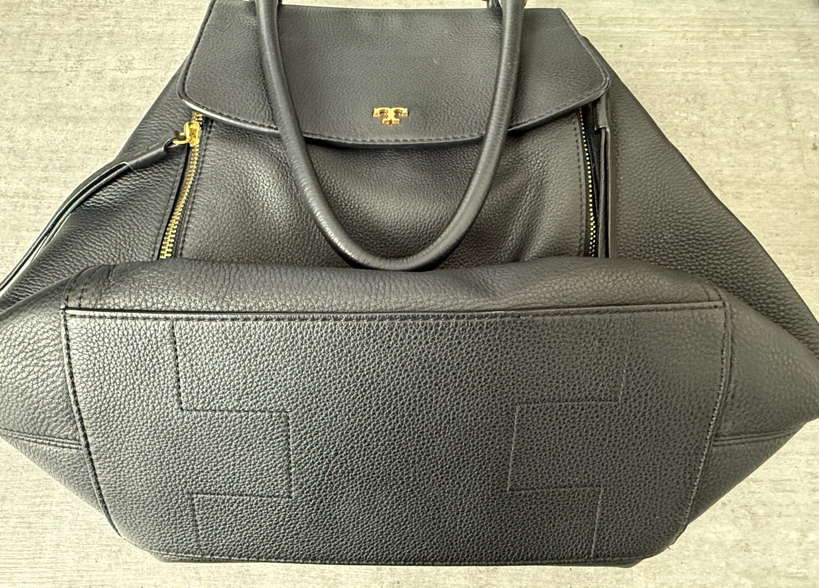 Tory Burch Black leather Shoulder/Bucket Handbag, Large | eBay
