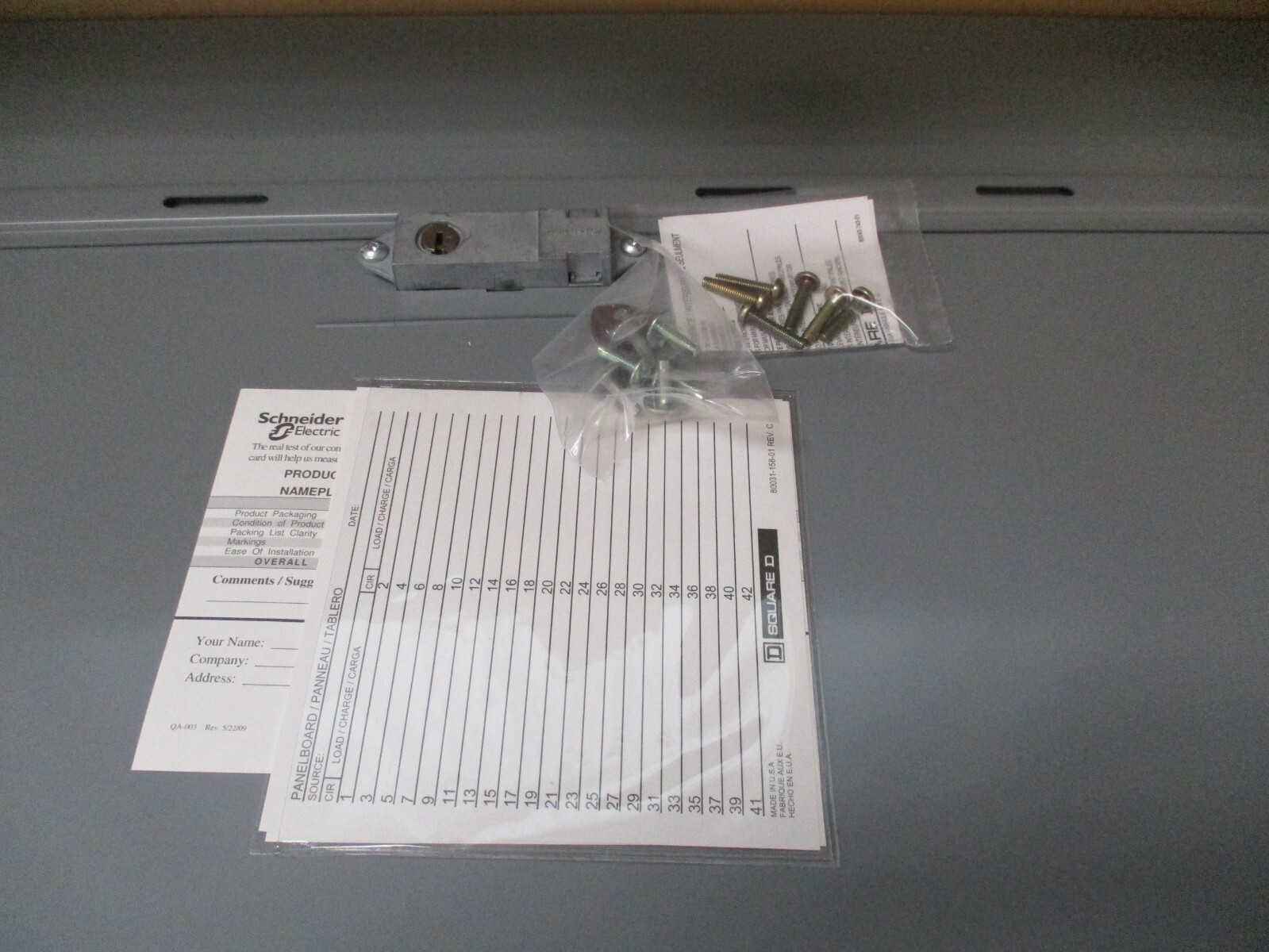 SQUARE D NC38F, FLUSH FRONT, PANELBOARD COVER / TRIM, NEW | eBay