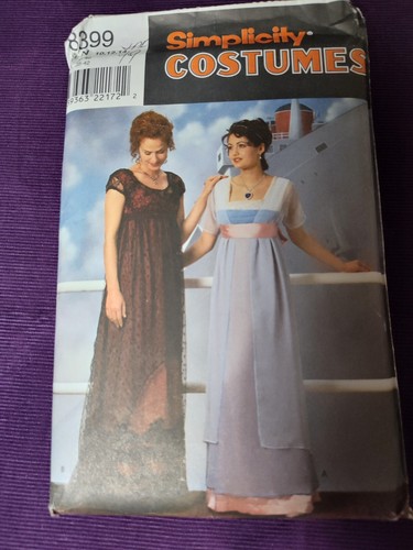 Simplicity 8399 Titanic Dress Costume Pattern 1998 Size 10 12 14 Uncut ...