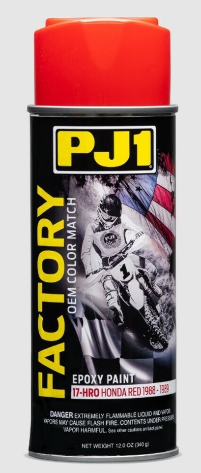 PJ1 Epoxy Paint - Honda Red OEM Factory Color Match 17-HRO - Set 3 Cans ...