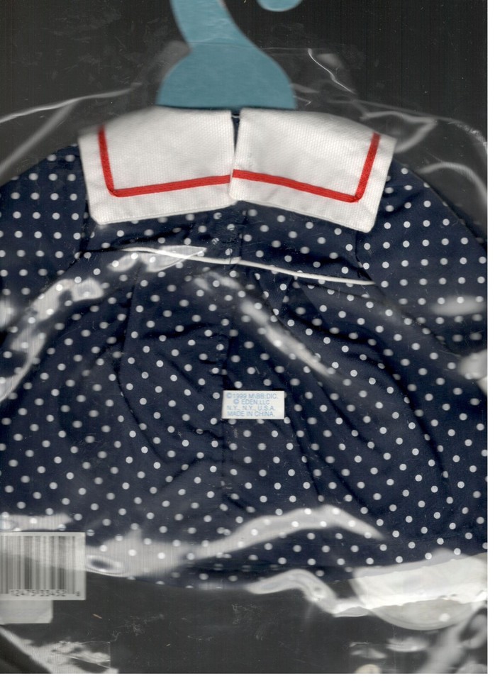 Madeline 15 inch Doll Ragdoll Blue Polka Dot Sailor Dress Hat New | eBay