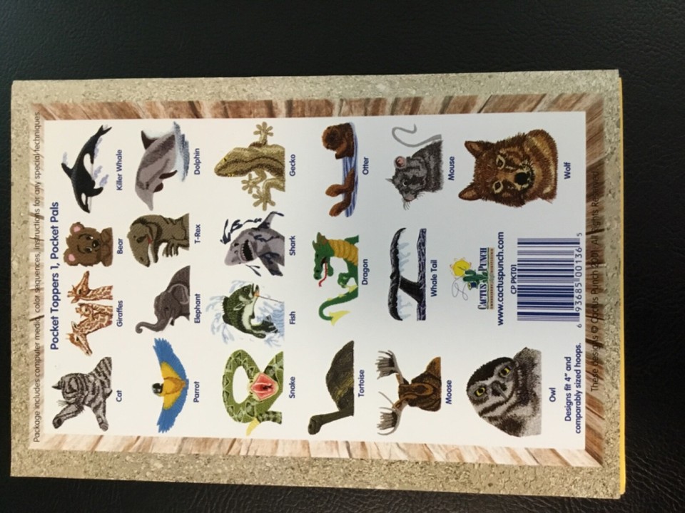 Cactus Punch Embroidery Card CD Multi Format Pocket Toppers Volume 1 | eBay