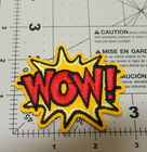 Wow! Comic Bubble Action Yellow Cartoon Clothing Iron On Patch Decal ...
