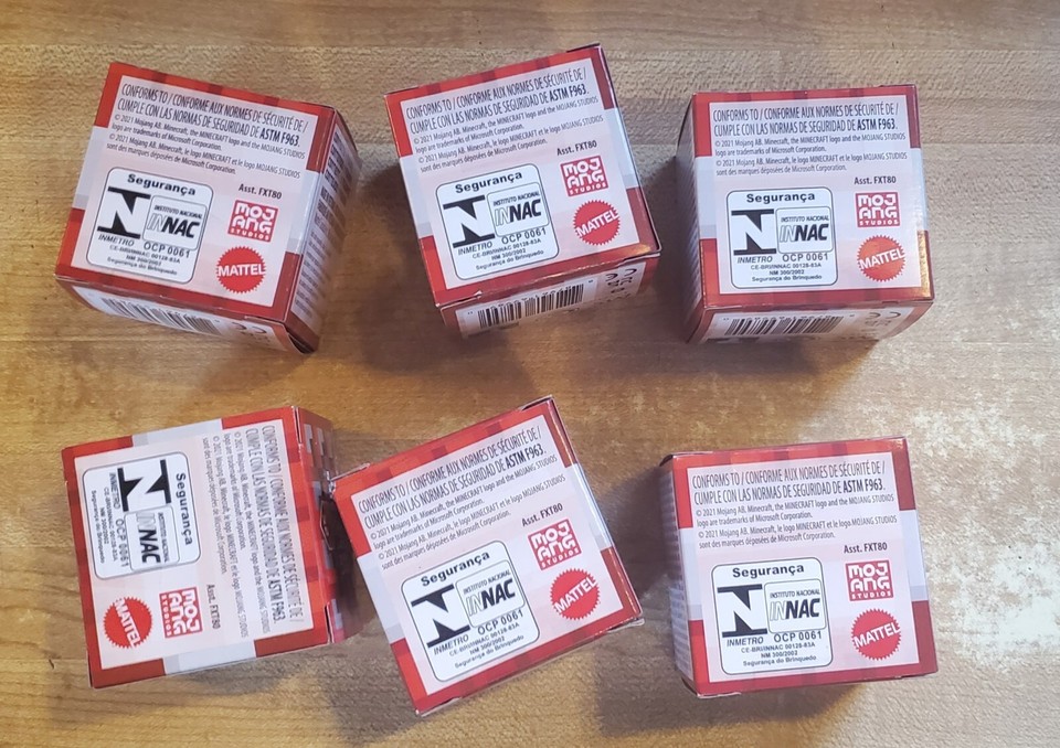 Minecraft TNT Mini - Figures Mystery Boxes - 6 Boxes - New Not Open ...