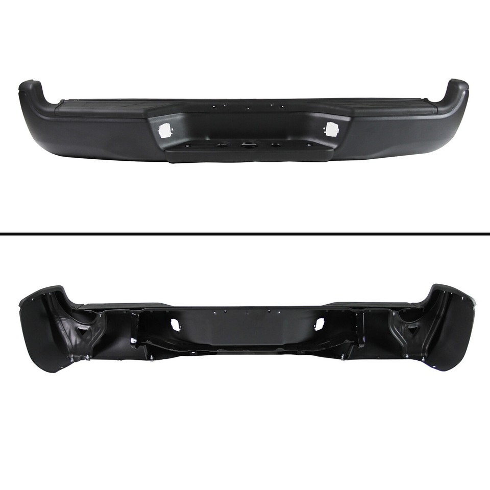 Black Complete Rear Step Bumper Assembly For Toyota Tacoma 2005-2015 ...