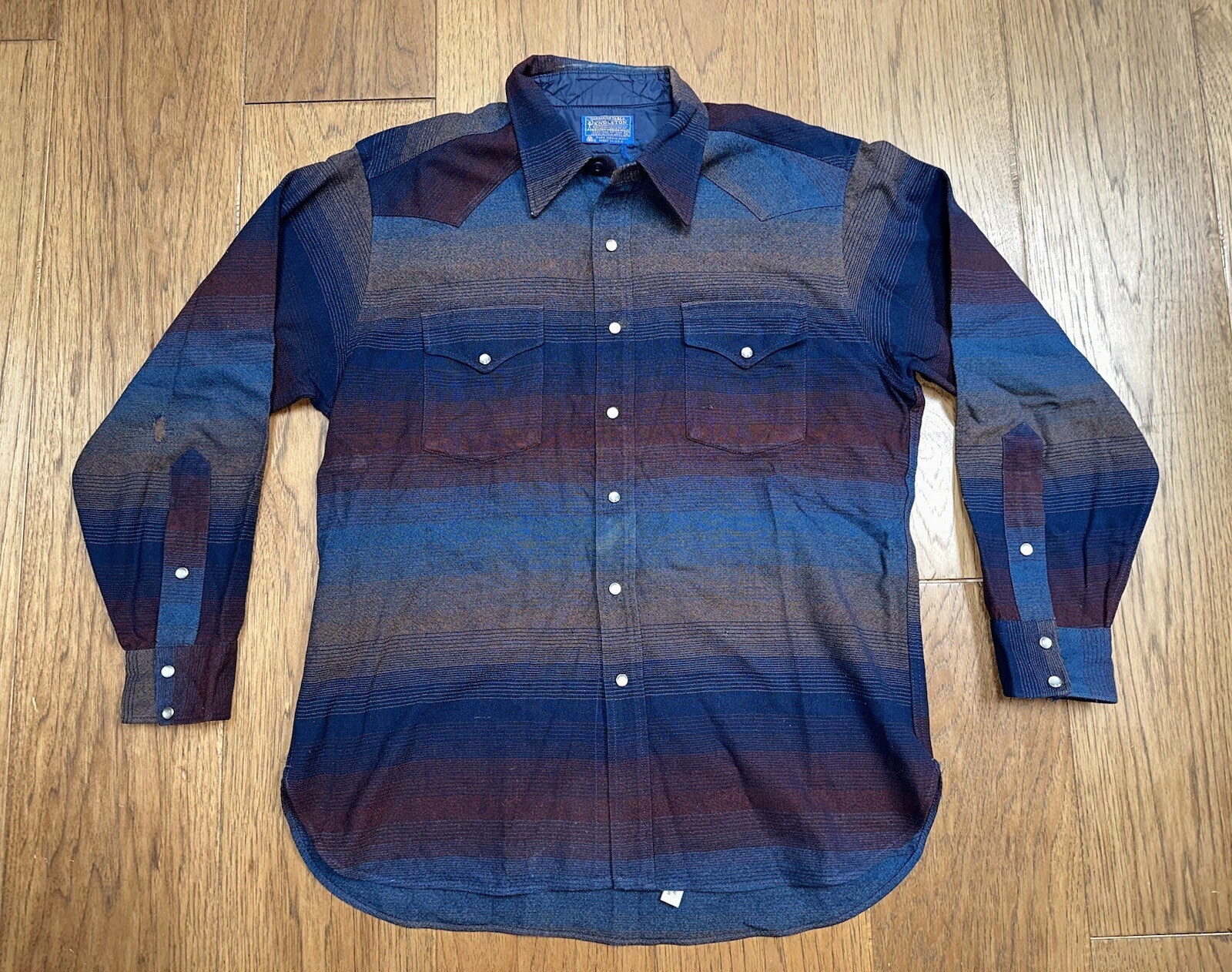 RARE Vintage Pendleton Wool Pearl Snap High Grade Wes… - Gem