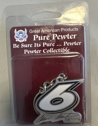 Mark Martin #6 1998 Man and Machine NASCAR Pewter Key Chain | eBay