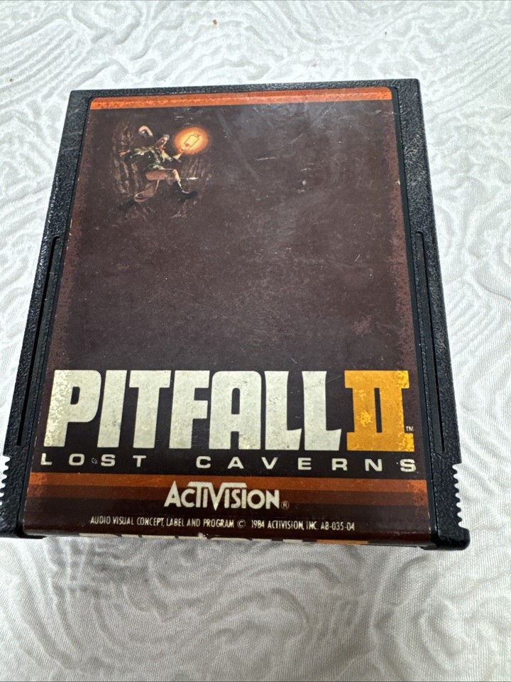Atari 2600 Pitfall 1 & Pitfall 2 Cartridge Only 1982 &Authentic Working ...