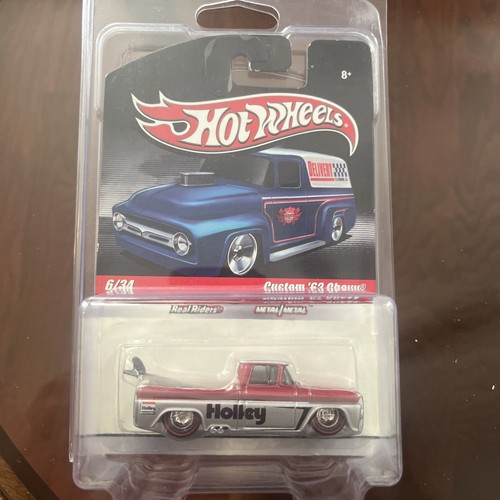 Hot Wheels Slick Rides Custom ‘62 Chevy HOLLEY Red 2009 Real Riders | eBay