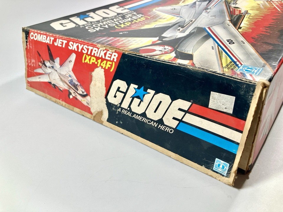 GI Joe ARAH Combat Jet Skystriker XP-14F w Box Vintage 1983 Incomplete ...