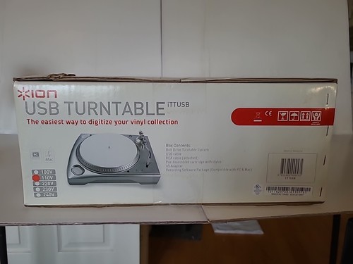 Ion USB Turntable ITTUSB New Sealed Digitize Your Vinyl Collection ...