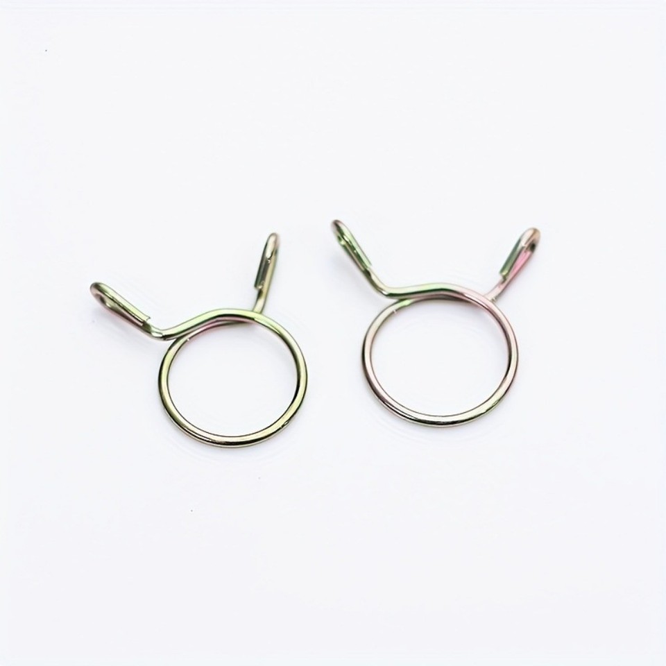 250X 5-14MM Double Wire Spring Hose Clamps Fuel Line Hose Tube Clips ...