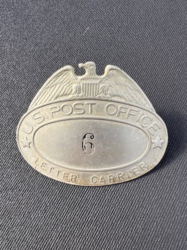 Vintage USPS US Post Office Letter Carrier Hat Badge #6 | eBay