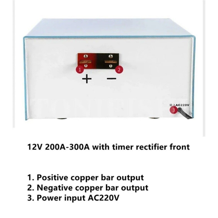 High Frequency Switch Rectifier Electroplating 200A/300A 12V ...