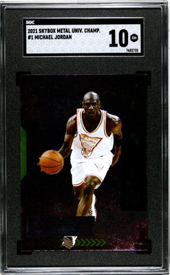 2021 Skybox Metal Universe Champions #1 Michael Jordan SGC 10 GEM MINT ...