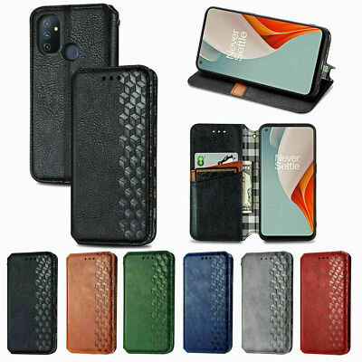 For OnePlus Nord N200 5G N30 Retro Flip Leather Wallet Magnetic Phone ...