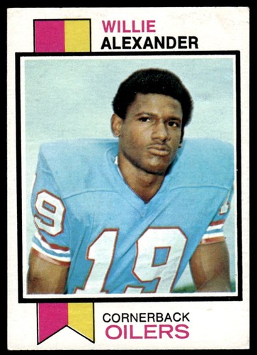 1973 TOPPS WILLIE ALEXANDER 2 RC HOUSTON OILERS #253 | eBay