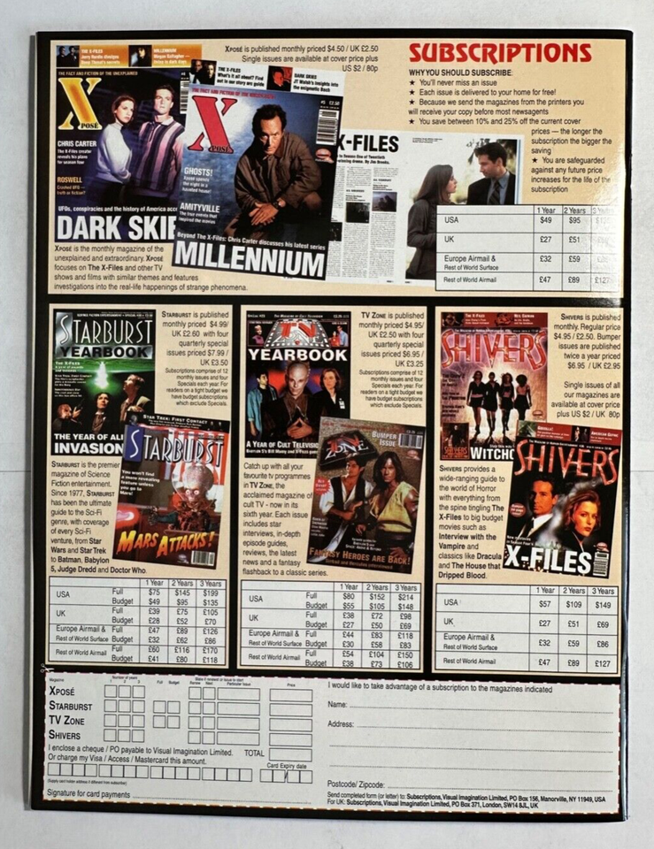 Xposé Issue #6 (1997) Visual Imagination Ltd nm condition magazine ...