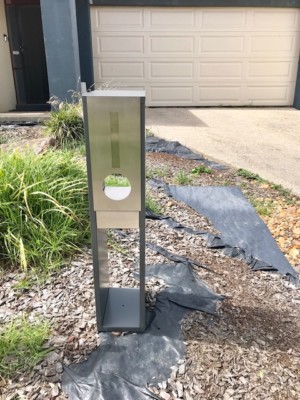 NEW DESIGN MAIL BOX LETTER BOX PILLAR - Free standing, assemble already ...