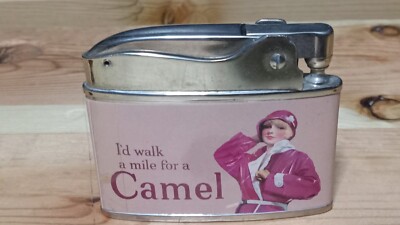"Id Walk A Mile For A Camel" Logo Firebird Lighter - New | eBay