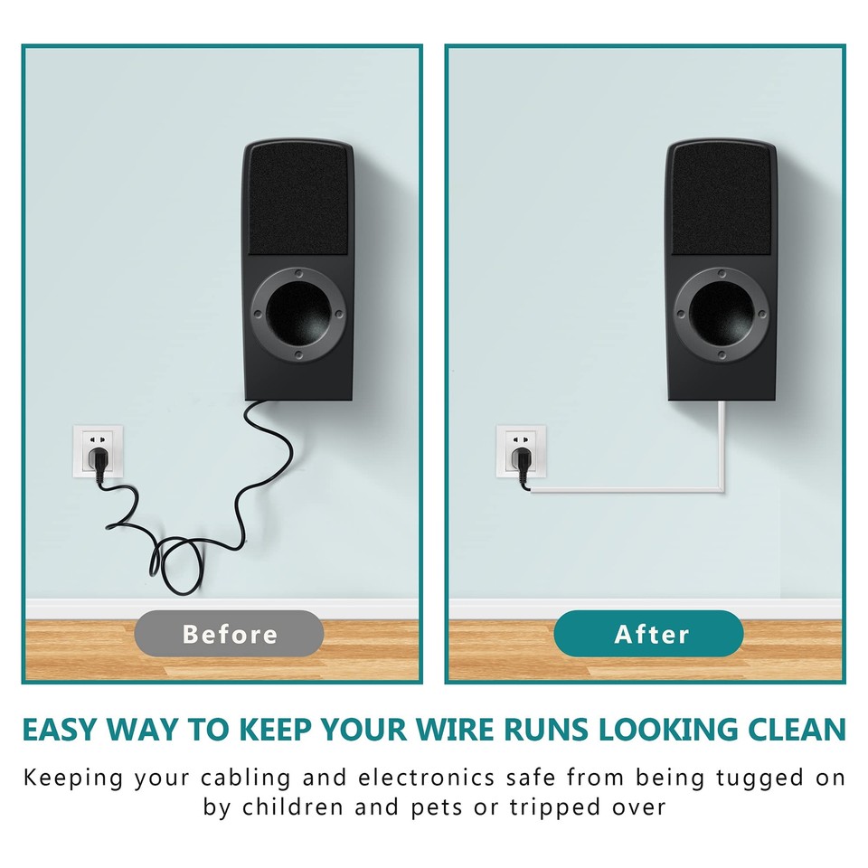 One Cord Cover Wall - 153in Mini Wire Hider Wire Cover for Hiding ...