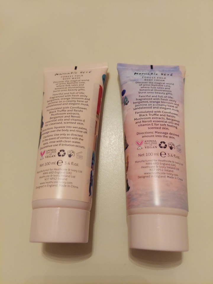 HEALTHCOTE & IVORY NATHALIE LETE BODY WASH AND CREAM SET MOISTURE ...