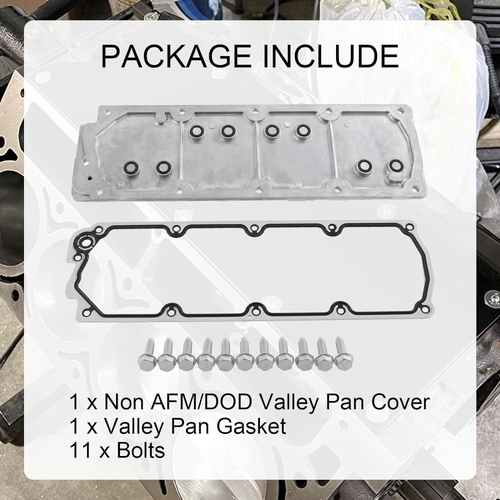 LS Gen 4 Valley Cover Plate Kit Non AFM/DOD for Chevy GMC Cadillac LS2 ...