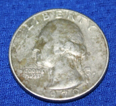 Rare 1970 D Quarter Mint Error Coin Missing Clad Layer Damage ...